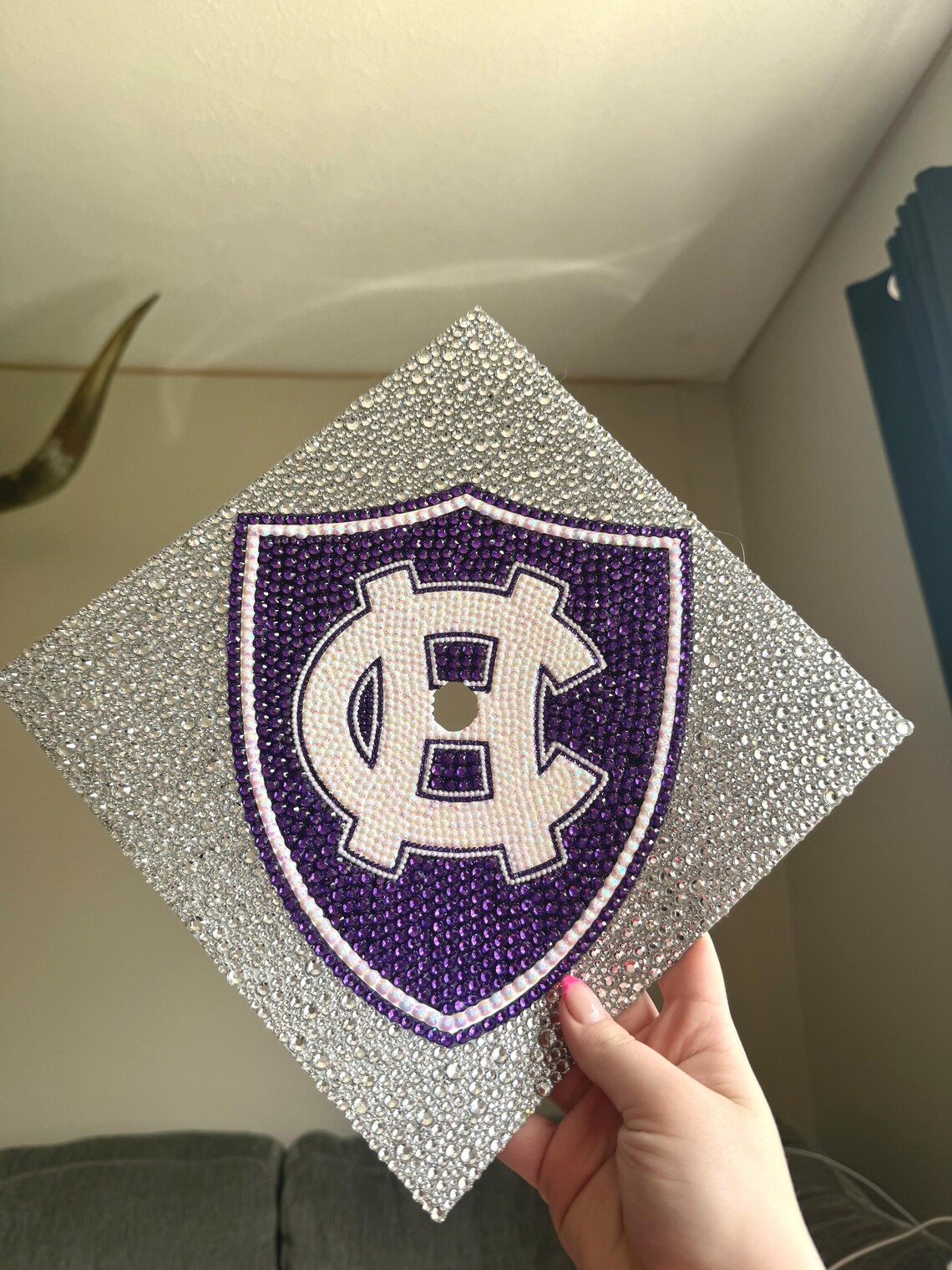 Rhinestone Graduation Cap Topper - Etsy