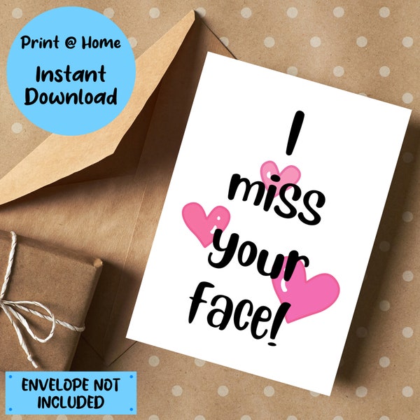 I Miss Your Face - Etsy Canada