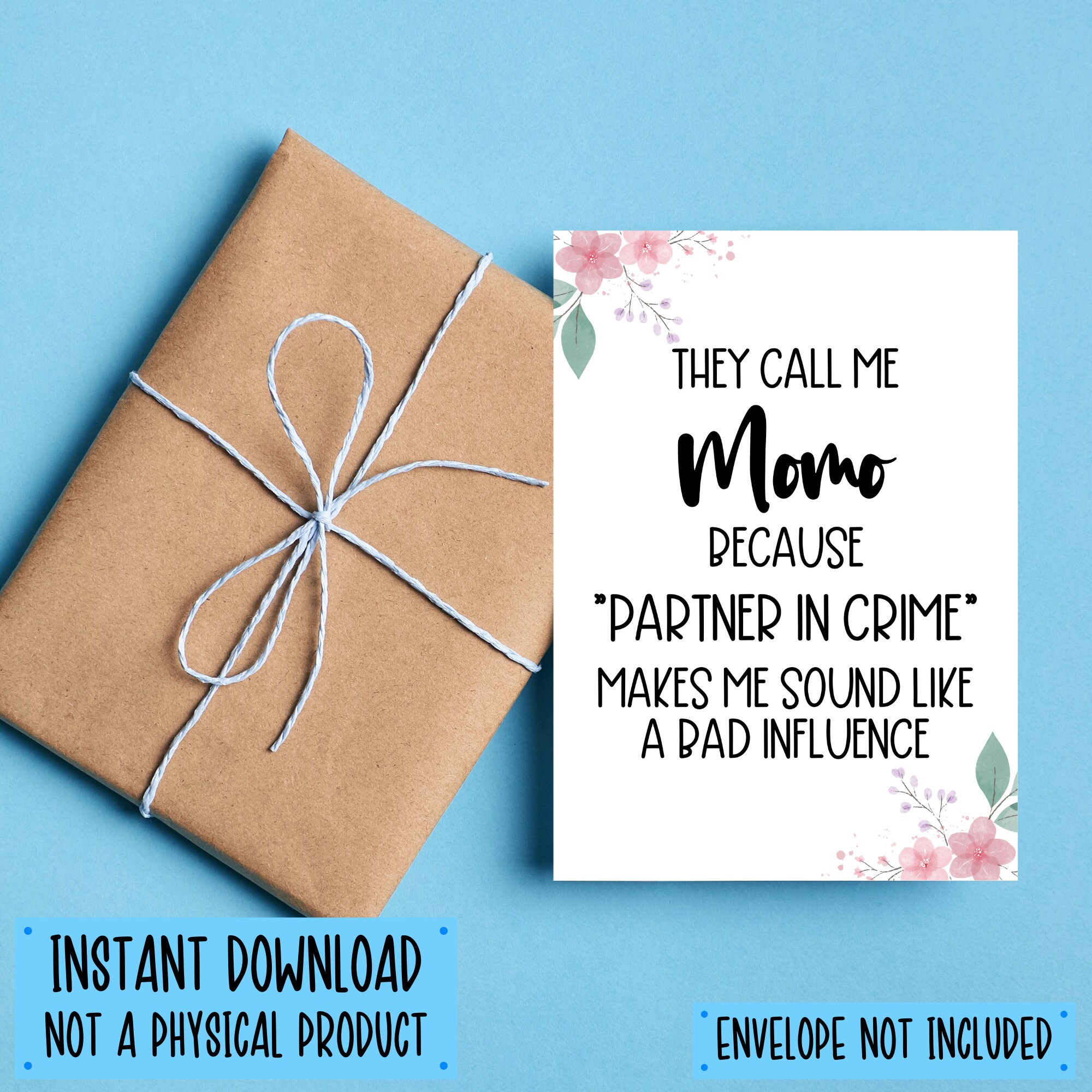 Momo Printable Card, Printable Card for Momo, Funny Momo Card, Momo ...