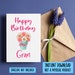 Gran Birthday Card Printable, Happy Birthday Gran Card, Downloadable ...