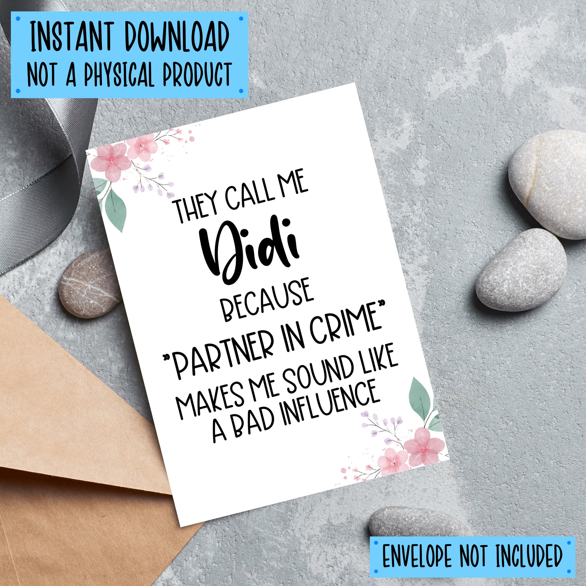 Didi Printable Card, Printable Card for Didi, Funny Didi Card, Didi ...