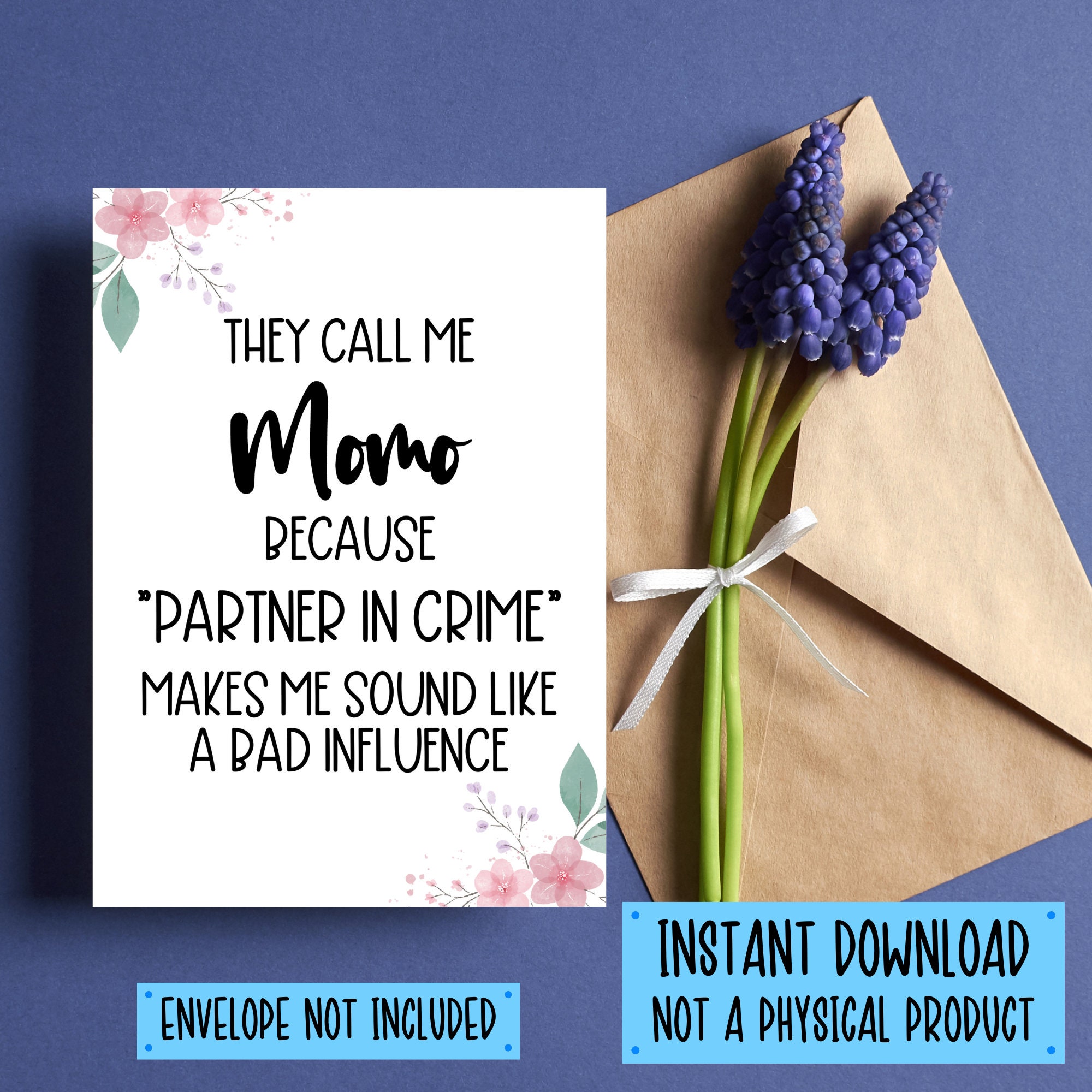 Momo Printable Card, Printable Card for Momo, Funny Momo Card, Momo ...