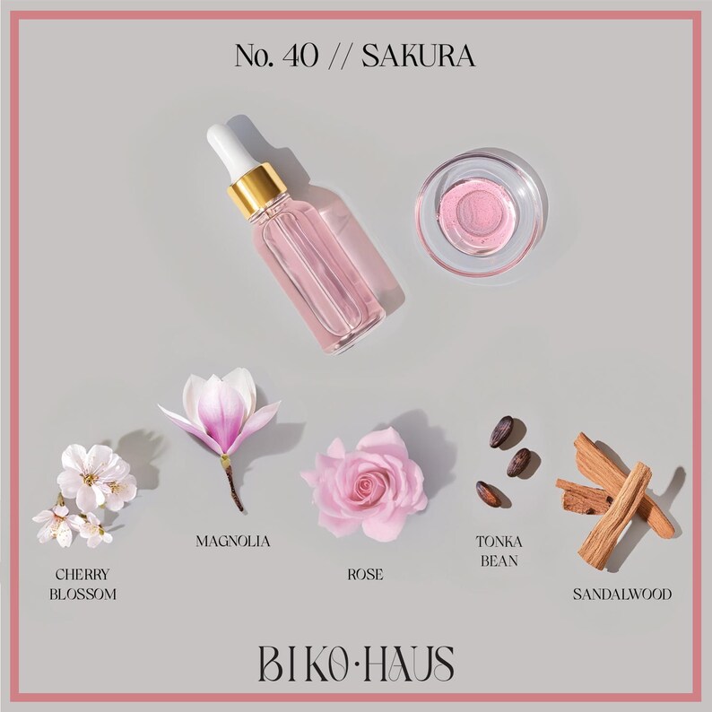 Sakura Candle // Cherry Blossom + Tonka Bean | Kintsugi-inspired Cement ...