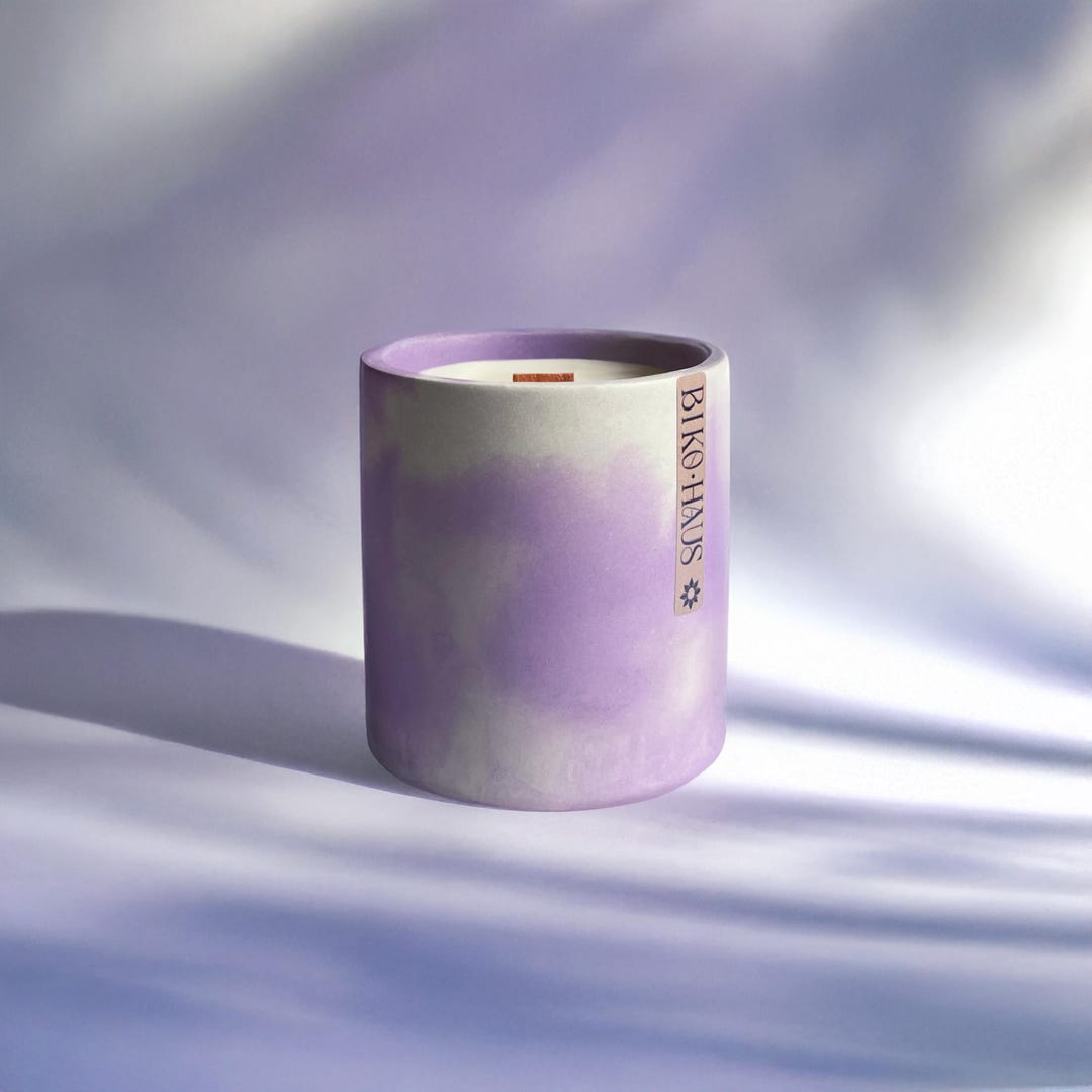Ube Halaya Candle // Filipino Purple Yam + Coconut | Purple Ombré ...