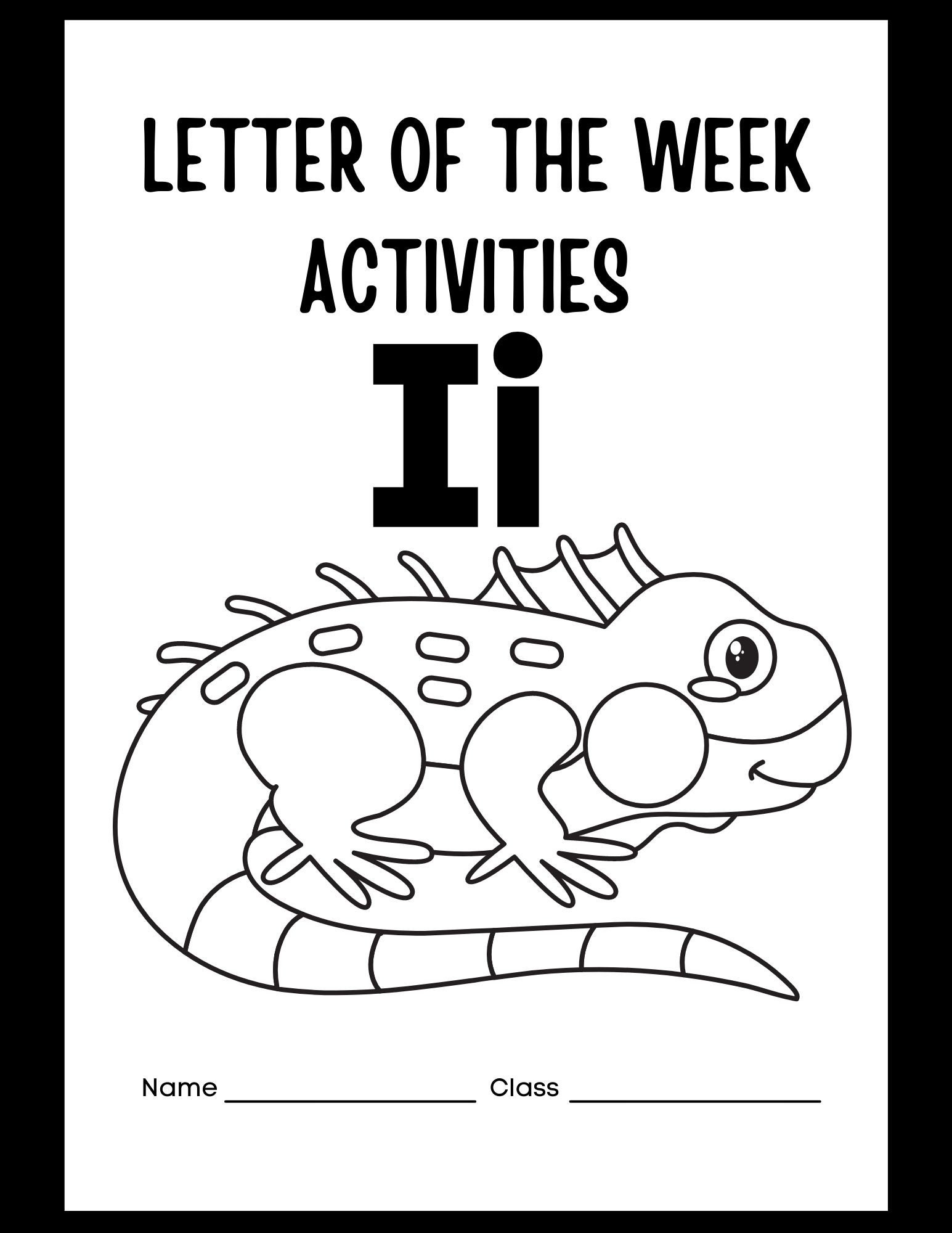 Letter of the Week Activity Book - Etsy