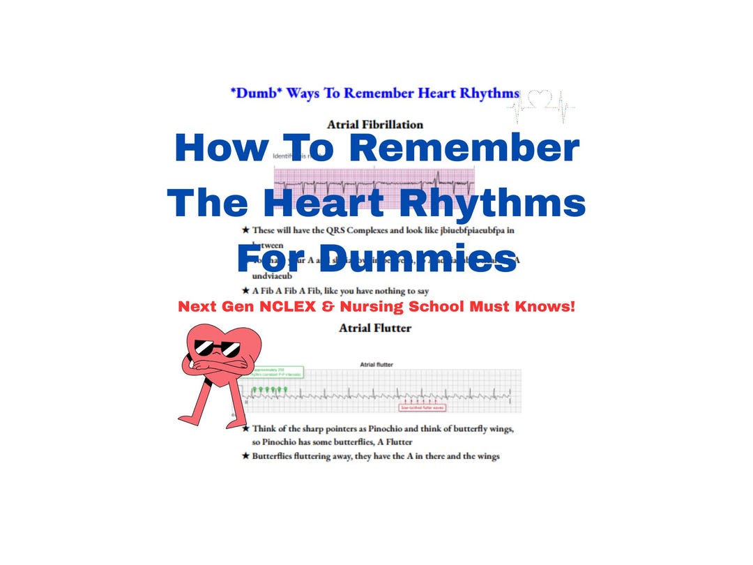 Dumb Ways to Remember Heart Rhythms - Etsy