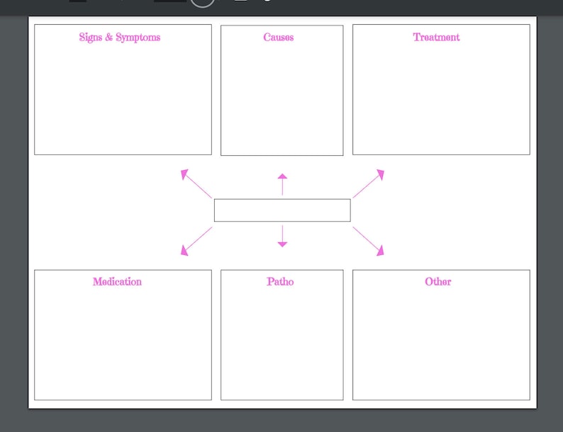 Nursing School Concept Map I - Etsy