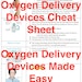 Oxygen Delivery Devices Cheat Sheet - Etsy