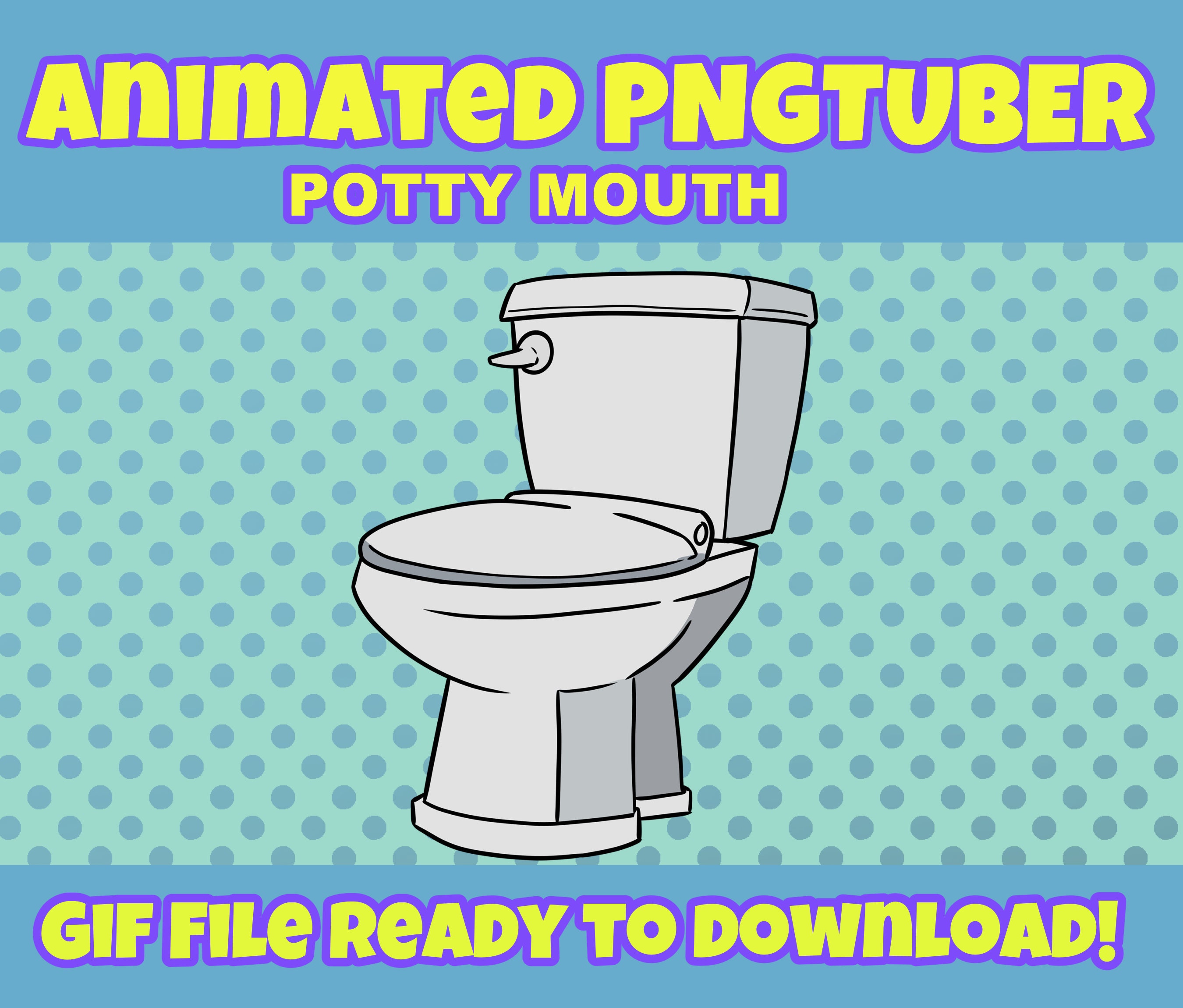 Animate Pngtuber - Potty Mouth - Etsy