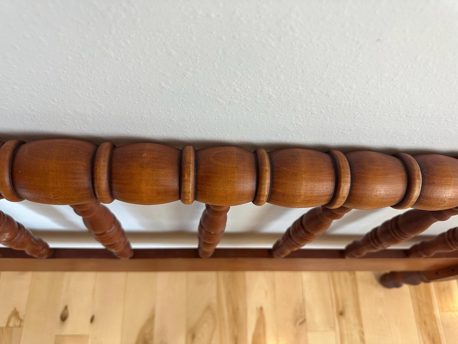 Vintage Jenny-lind Heirloom Spindle Spool Style Wooden Headboard and ...