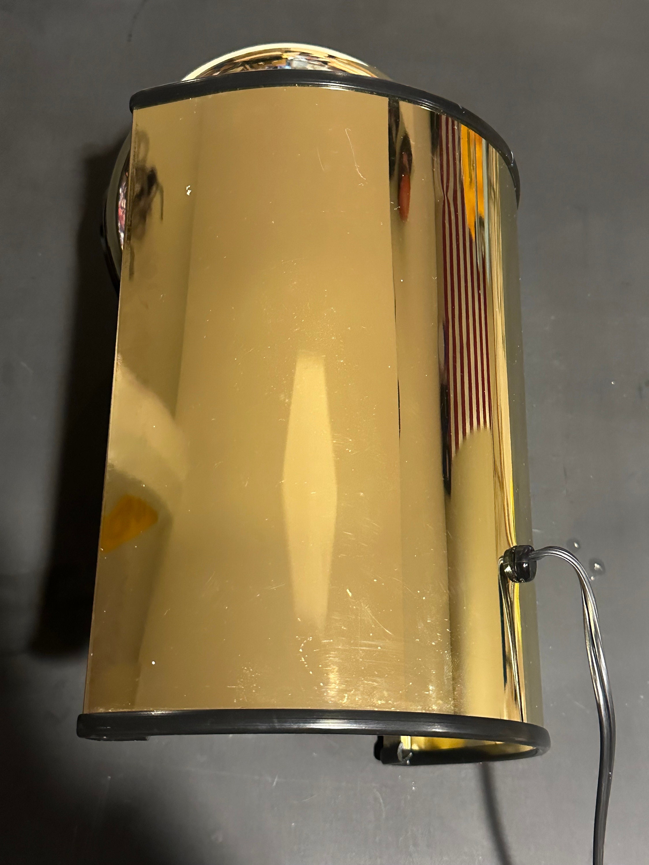 Vintage MCM Gold Atomic Orb Sphere Spotlight Light Eye Ball Desk Table ...