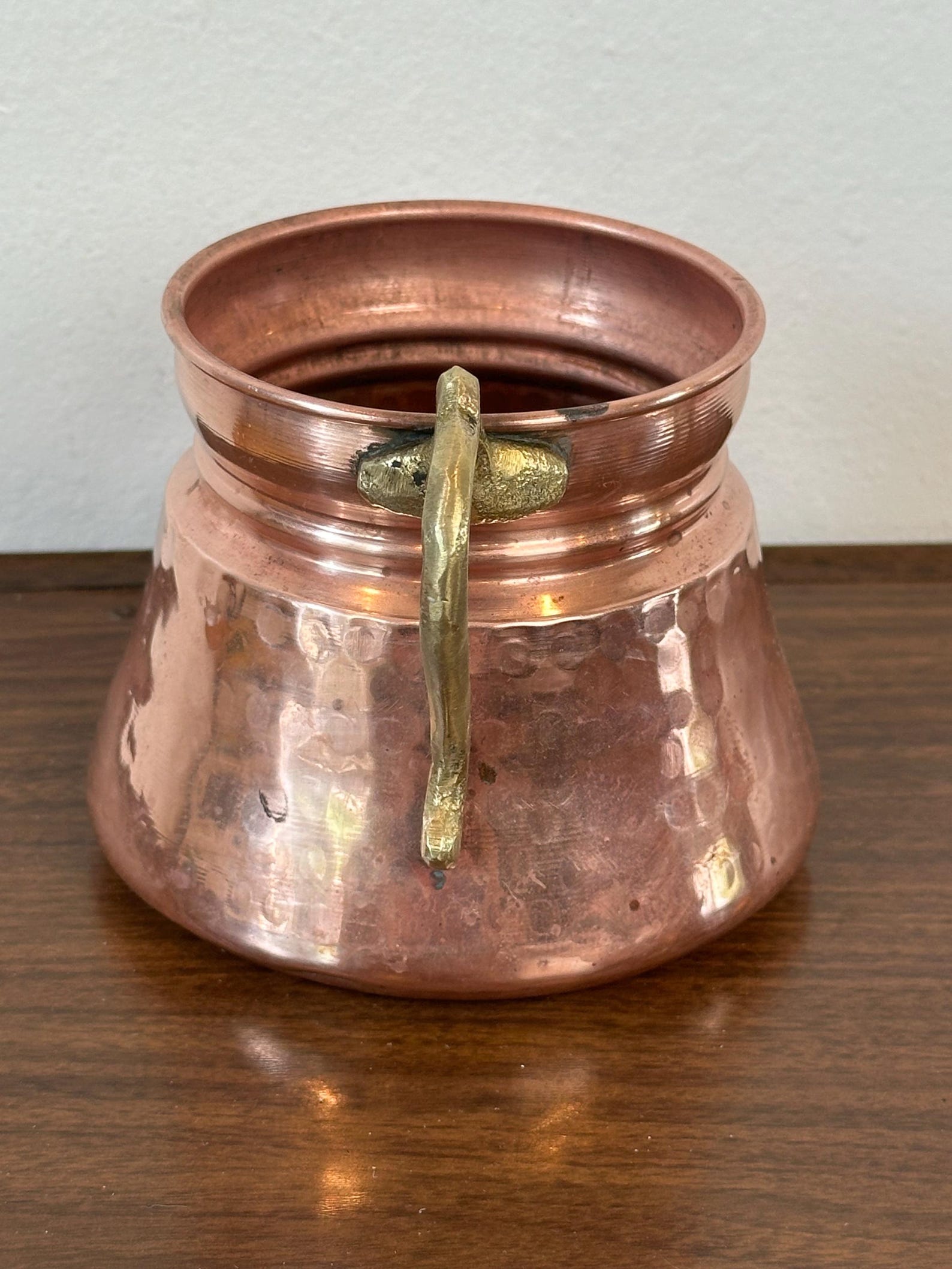 Vintage Houston International Trading Solid Copper Pitcher / Handled ...