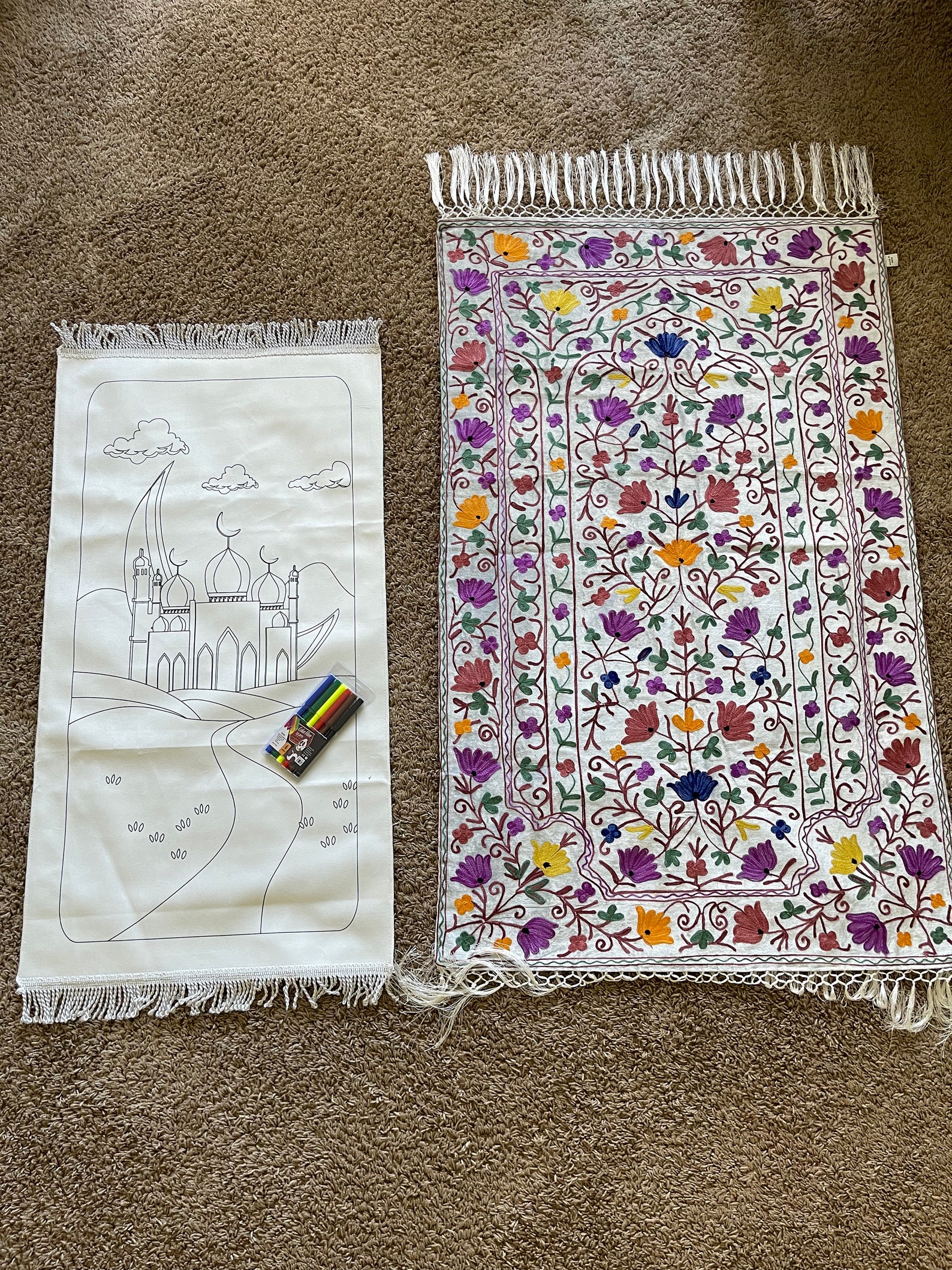 Kid Prayer Rug Coloring Activity - Etsy