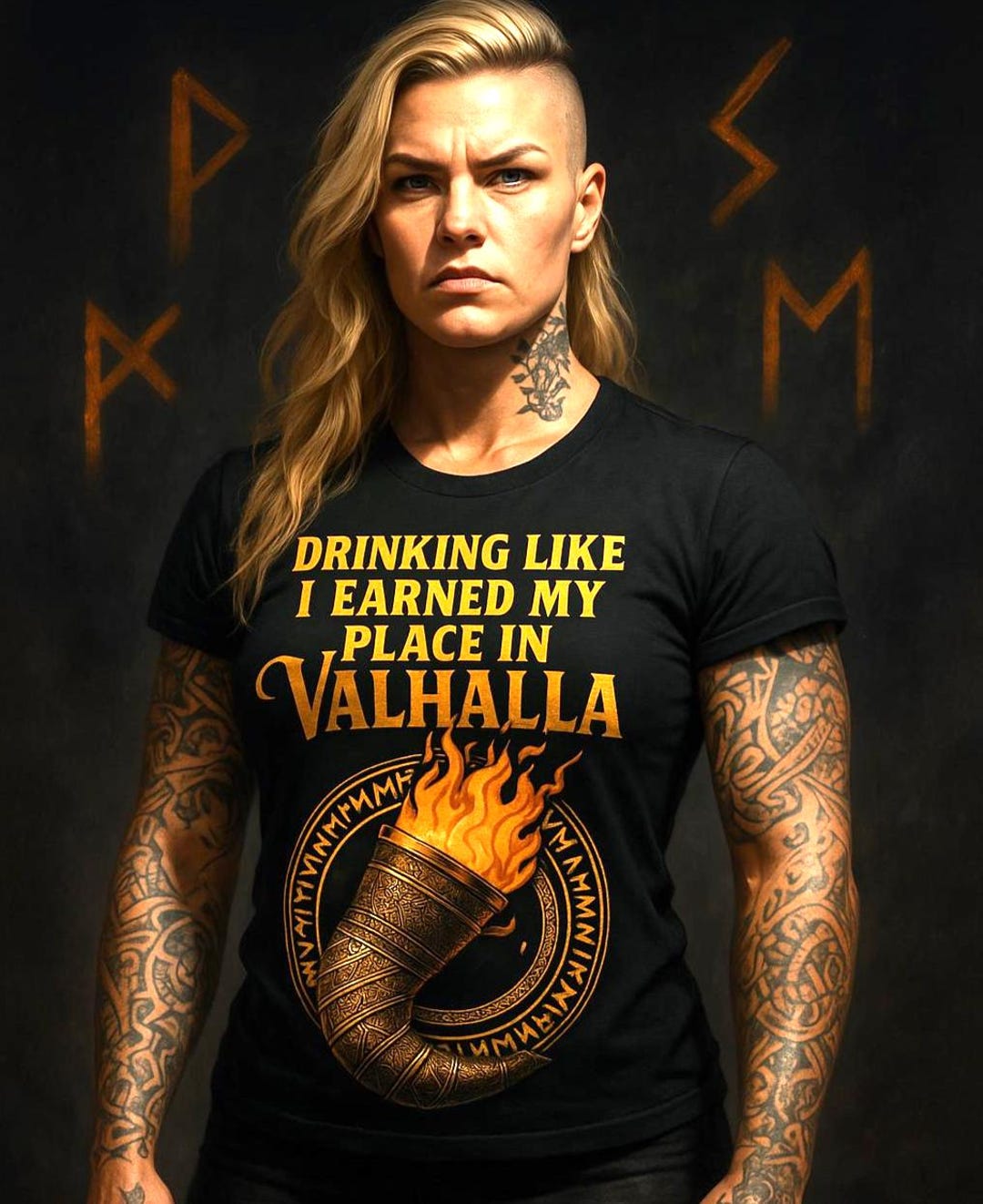 Valhalla Drinking Quote T-shirt: Norse Viking Graphic Tee - Etsy