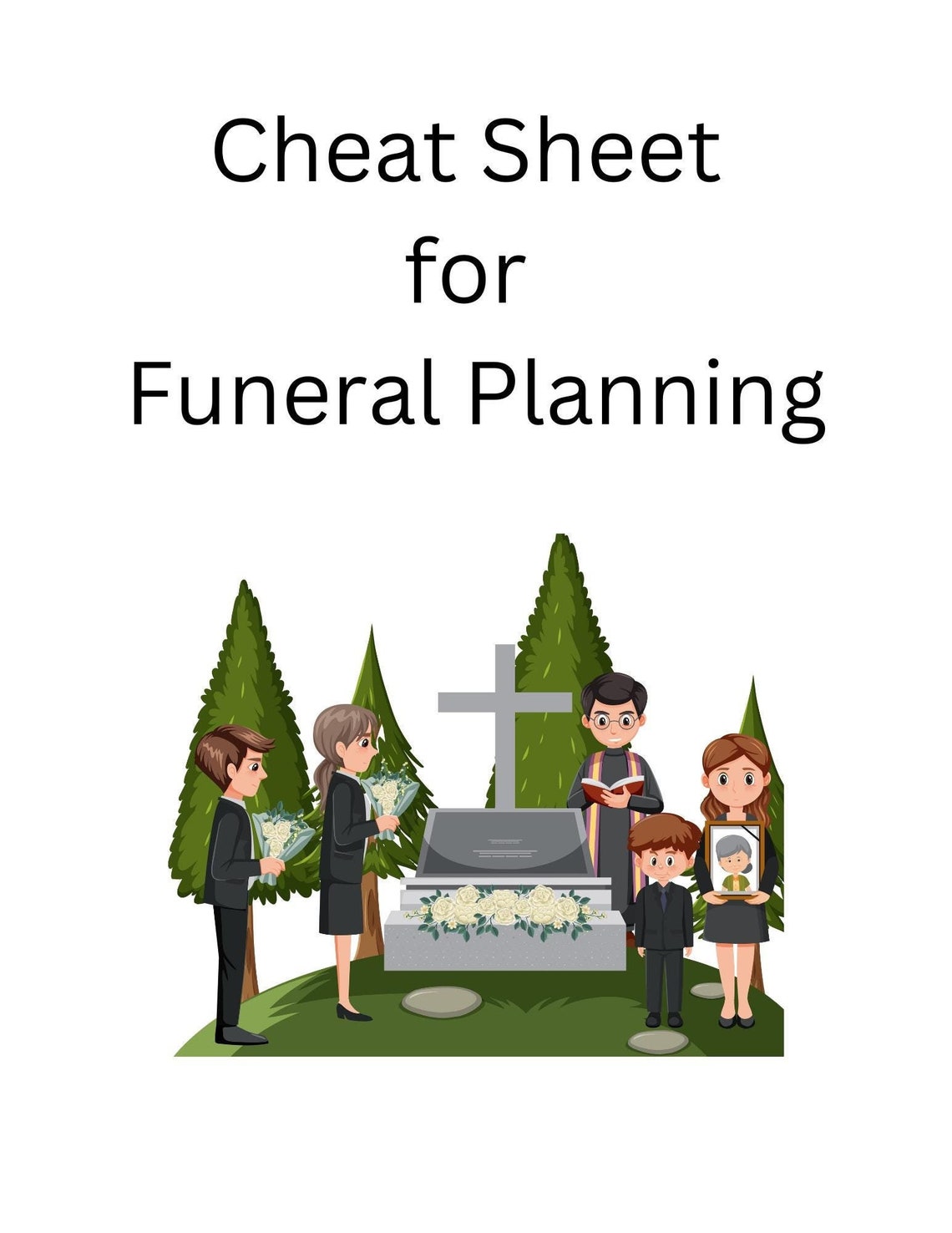 Cheat Sheet for Funeral Planning - Etsy