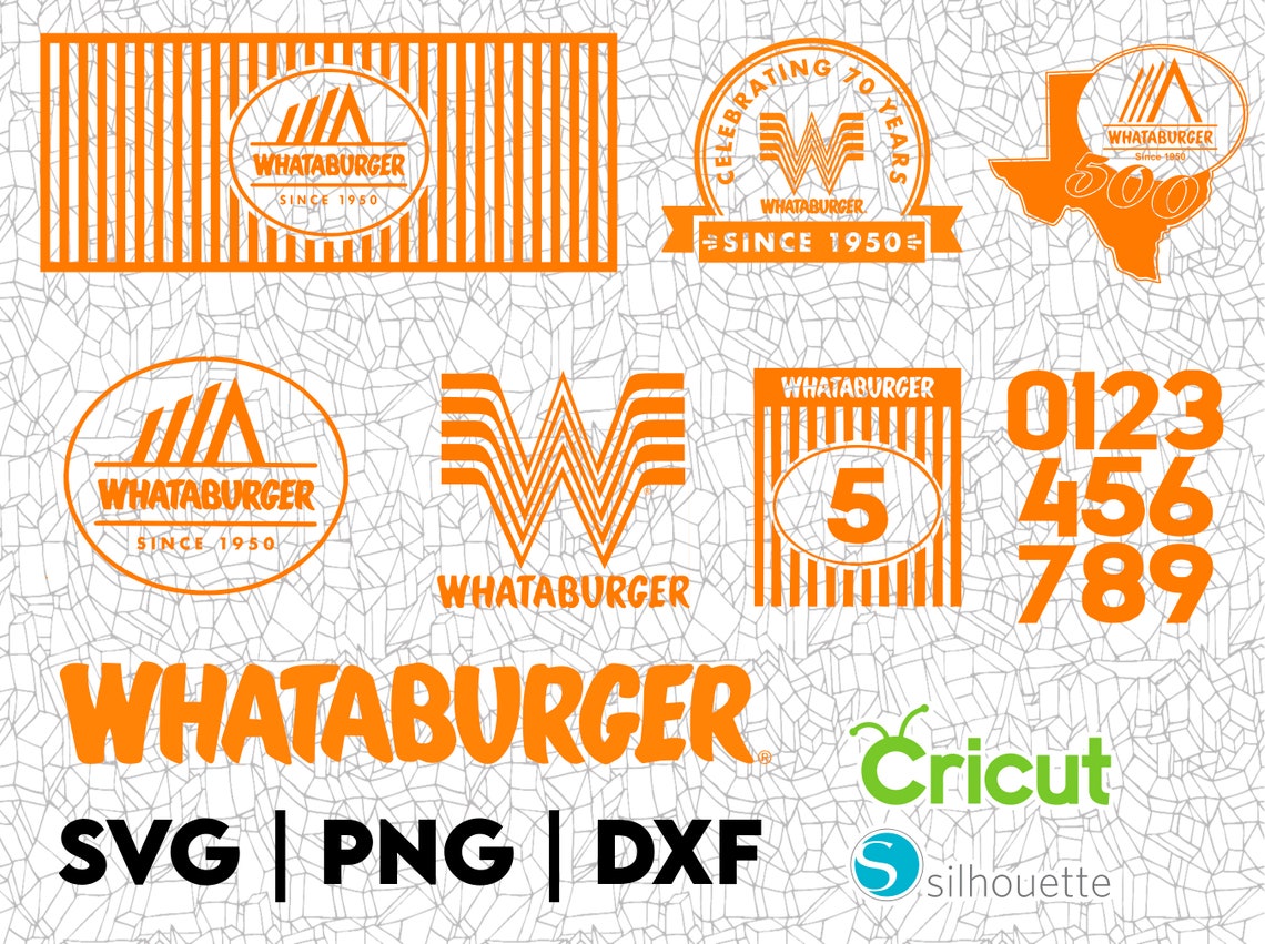 Whataburger Bundle Svg Png Dxf Cricut and Cameo | Etsy UK