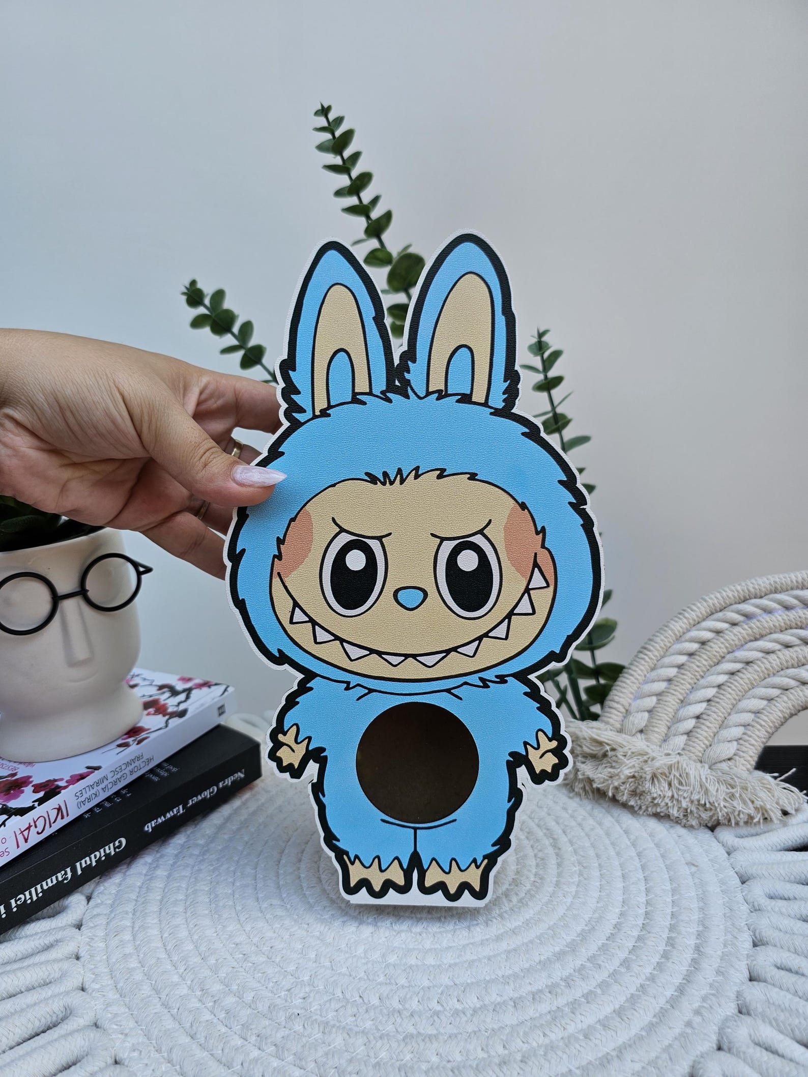 Labubu Custom Box ,labubu Piggy Bank , Labubu Wooden Coin Bank, Kids ...