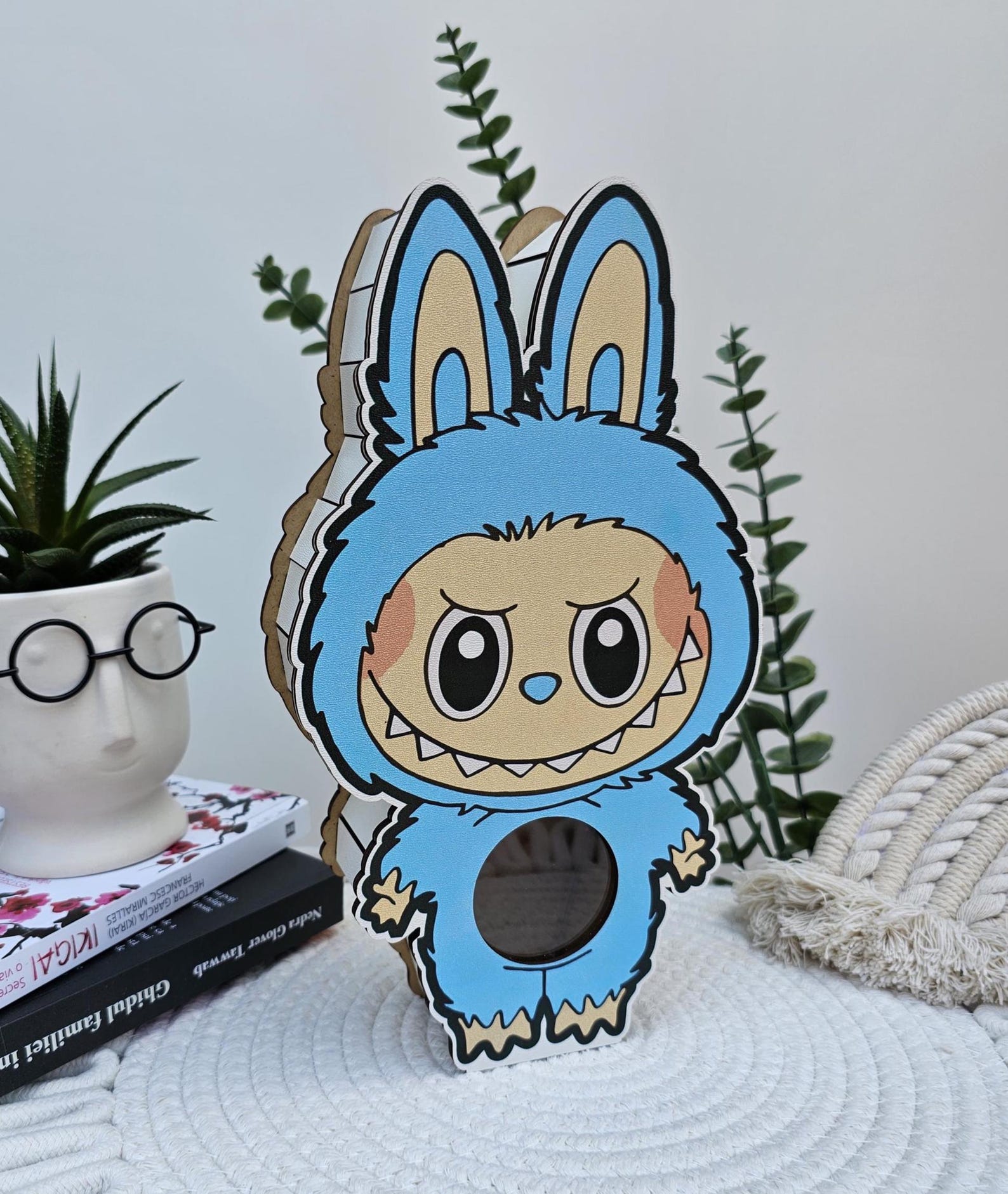 Labubu Custom Box ,labubu Piggy Bank , Labubu Wooden Coin Bank, Kids ...