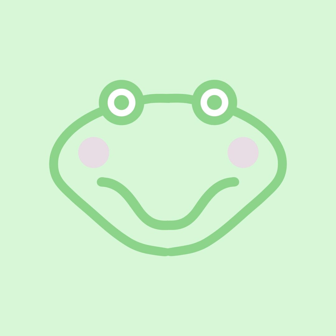 Grren Digital Frog - Etsy