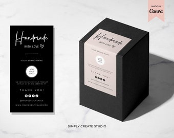 Editable Box Label Template Custom Packaging Label Business Packaging ...