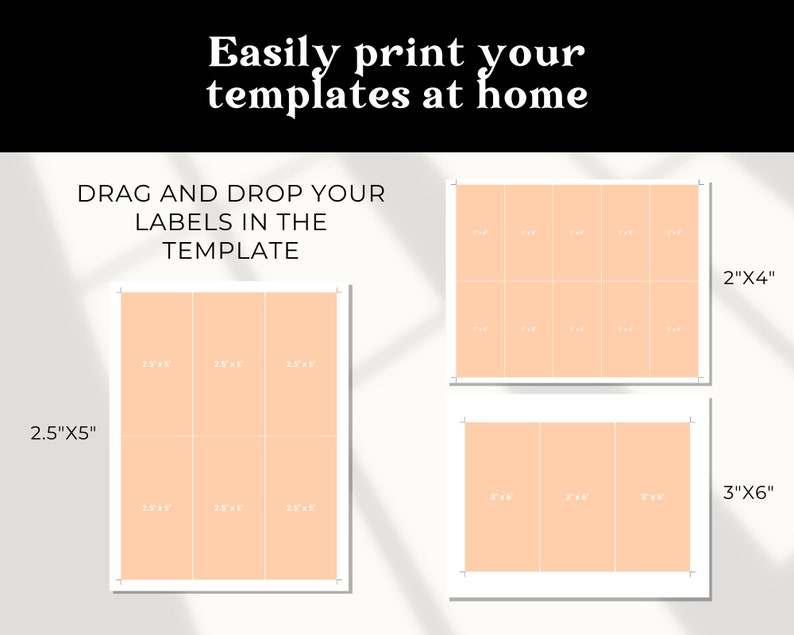 Editable Label Template, Custom Packaging, Box Seal, Printable Parcel ...