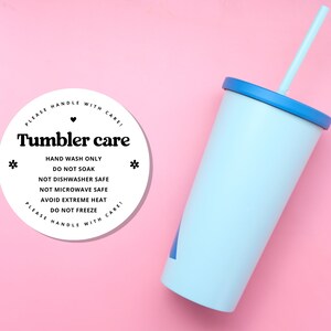 Cup Care Labels for Small Business Owners, Packaging Sticker Design ...