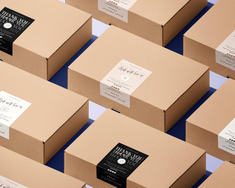 Editable Label Template for Small Businesses, Custom Packaging ...