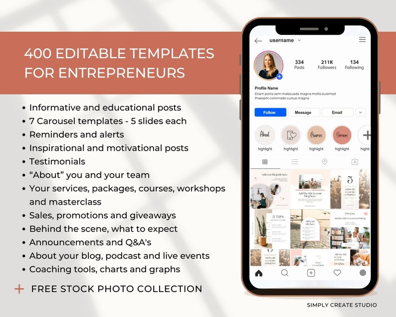 Coaching Instagram Posts, Canva Template, Life Coach Instagram Template ...