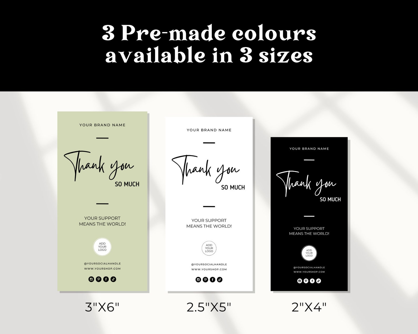 Thank You Label Template, Custom Packaging, Box Seal, Printable Parcel ...