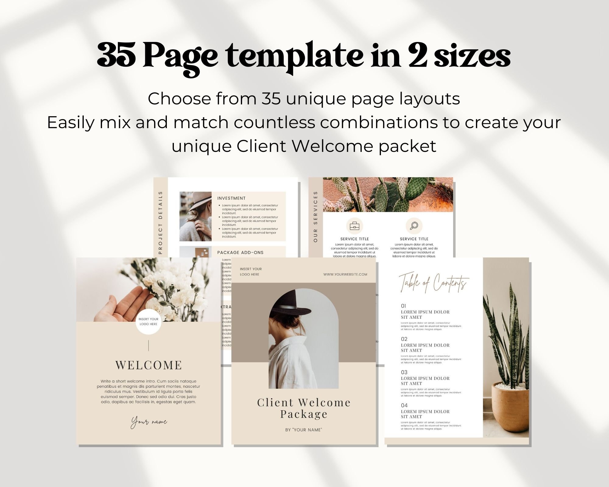 Client Welcome Packet Template New Client Service Guide - Etsy