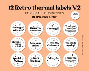 Thermal Labels V2 for Small Business Owners, Packaging Sticker Design ...