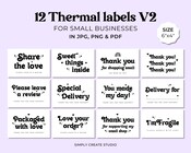 Thermal Labels V2 for Small Business Owners, Packaging Sticker Design ...