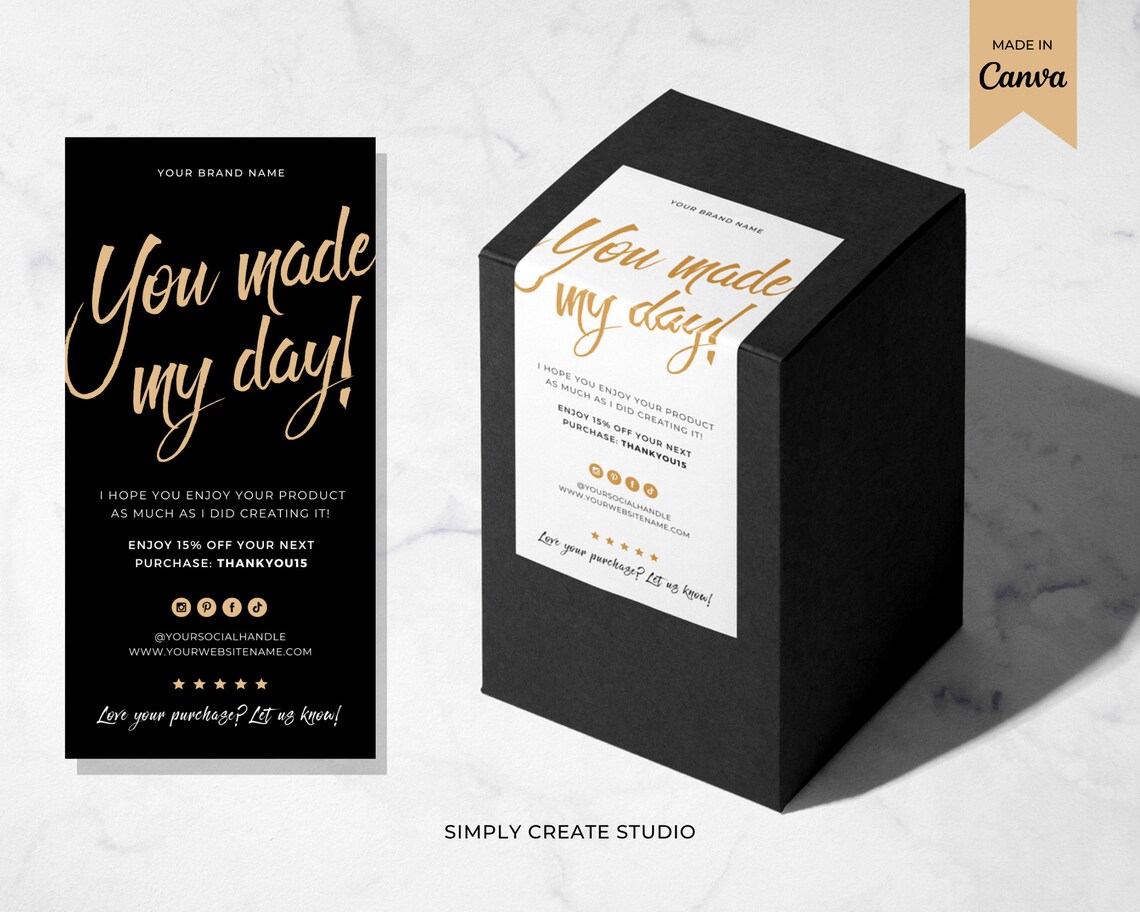 Editable Package Label Template, Custom Packaging, Box Seal, Printable ...