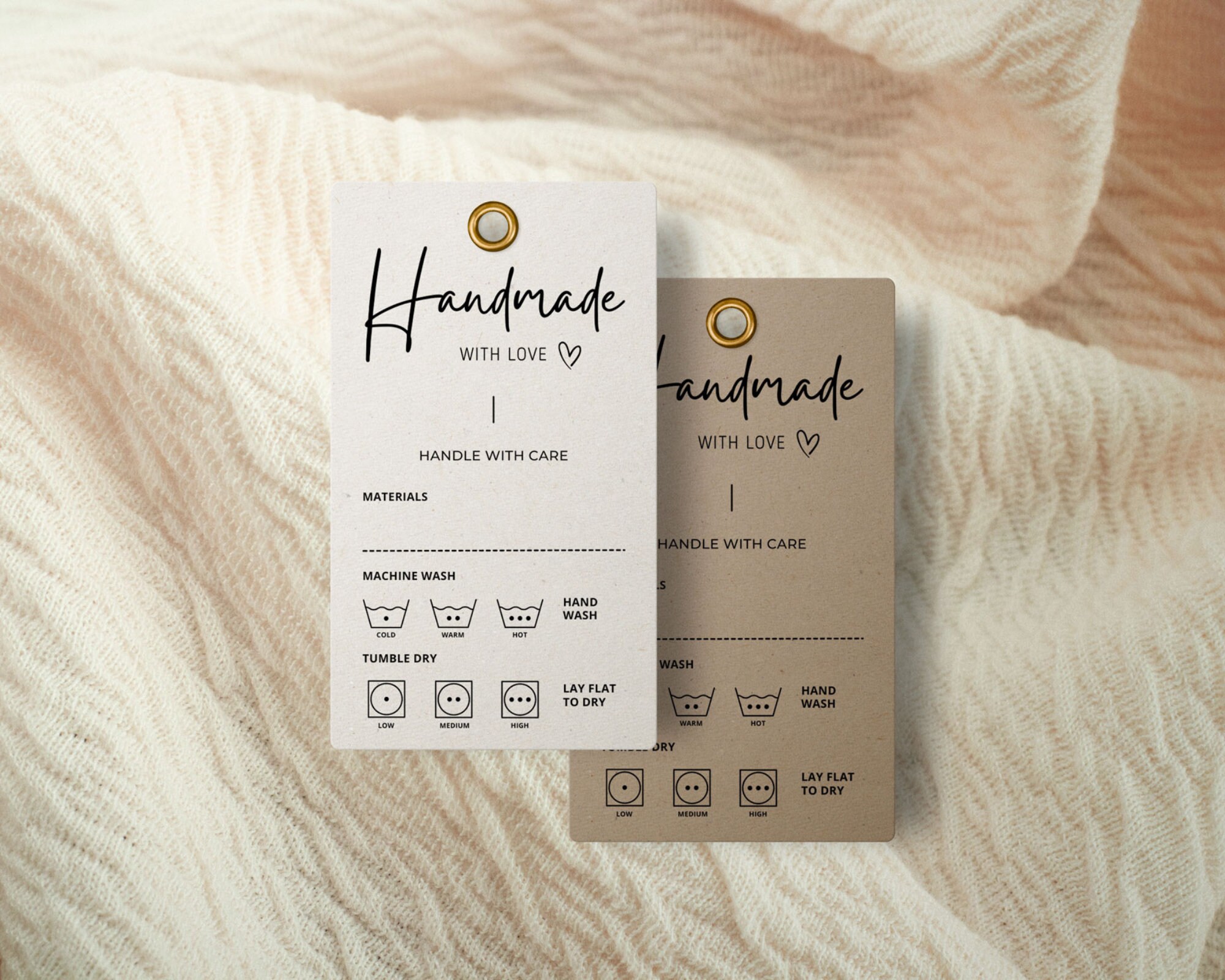 Editable Care Tags Label Printable Clothing Care Card Canva - Etsy Canada