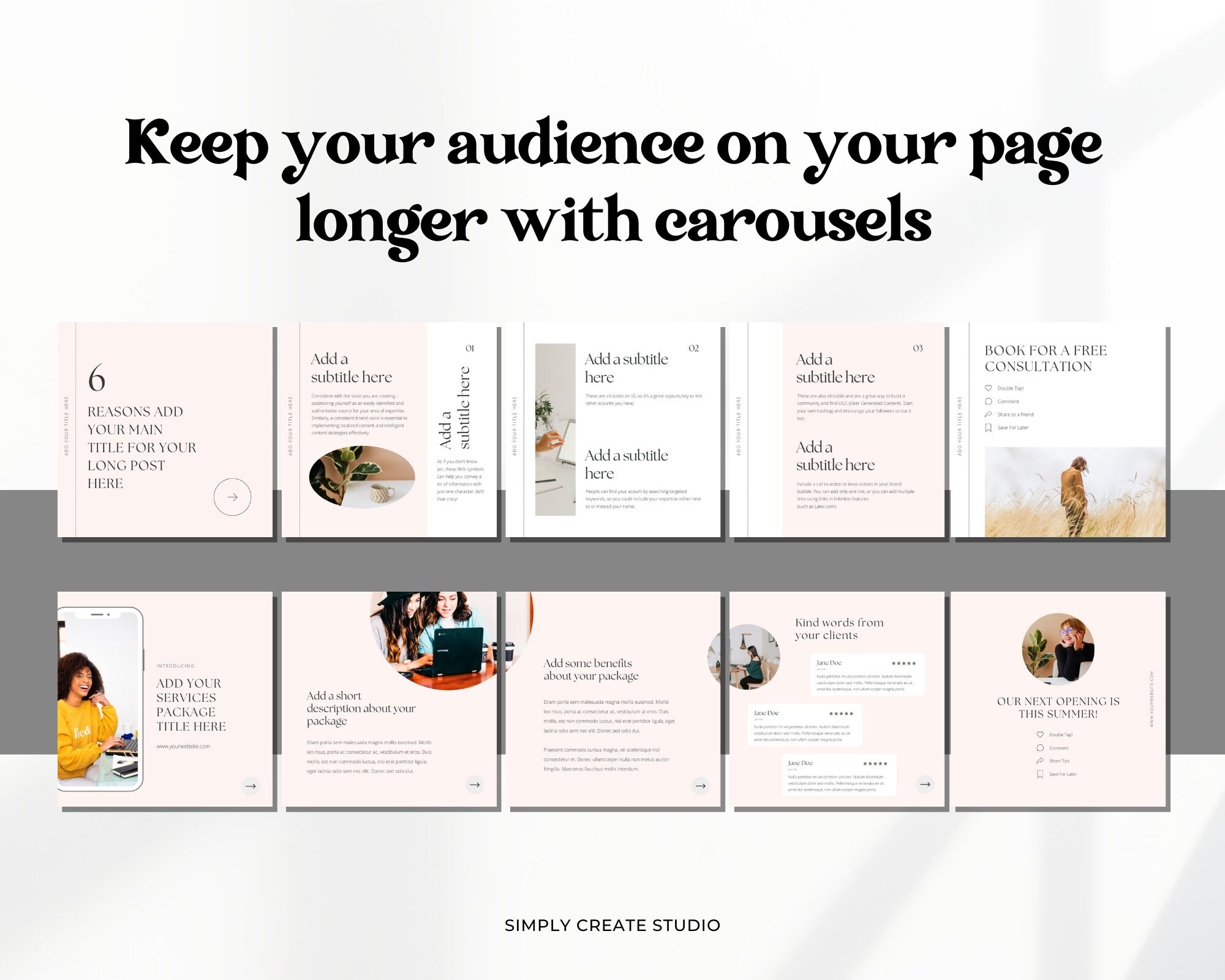 Copywriting Template for Instagram Canva Template for - Etsy