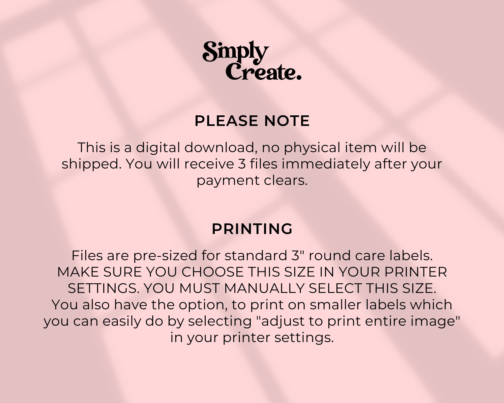 Cup Care Labels for Small Business Owners, Packaging Sticker Design ...