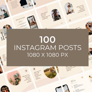 Seamless Carousel Instagram Templates for Entrepreneurs, Wellness Coach ...