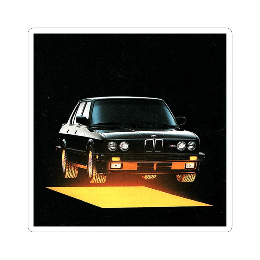 Vintage BMW E30 Car Sticker - Etsy