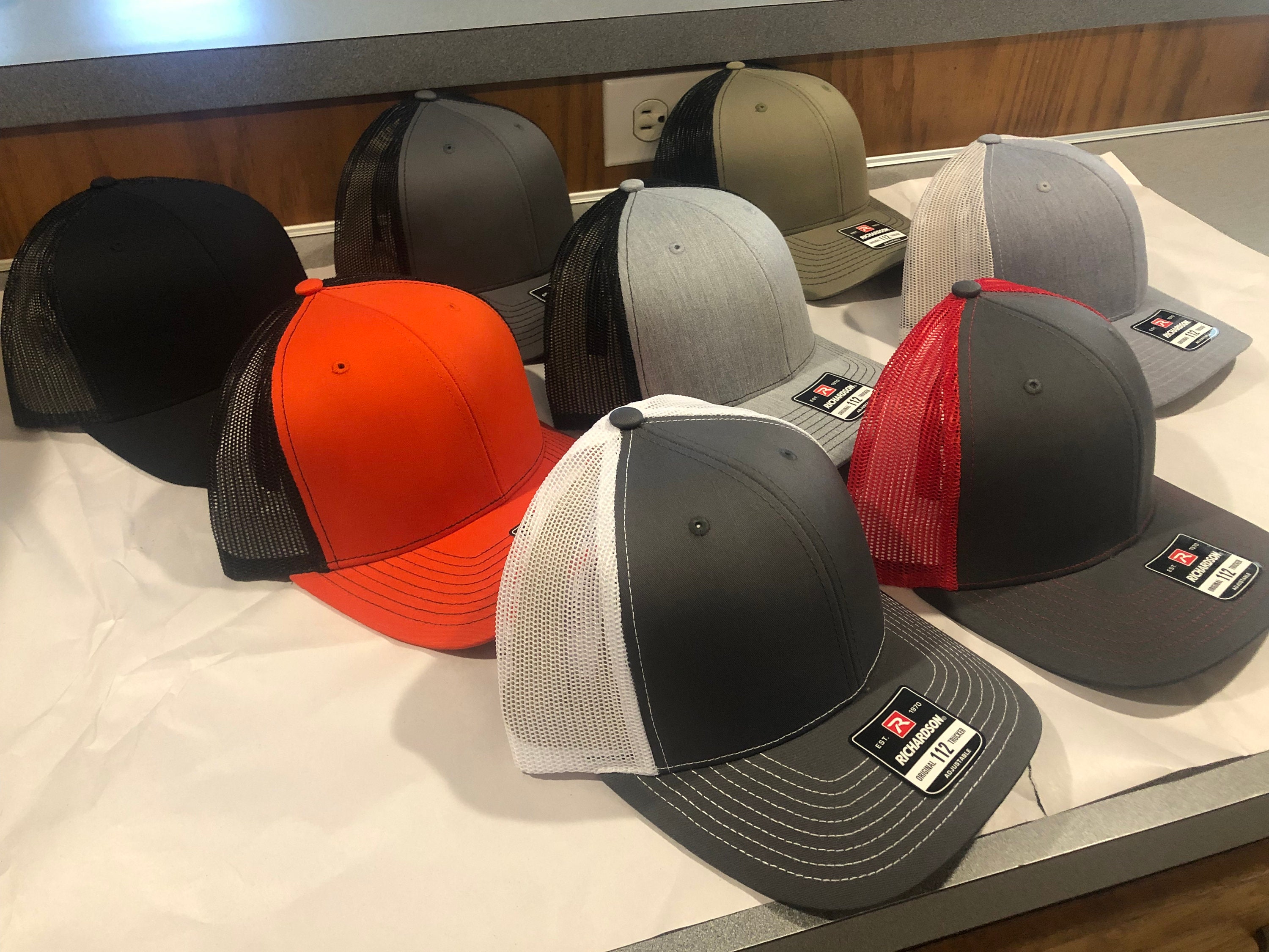 Custom Trucker Leather Patch Hat Dad Father Engraved - Etsy