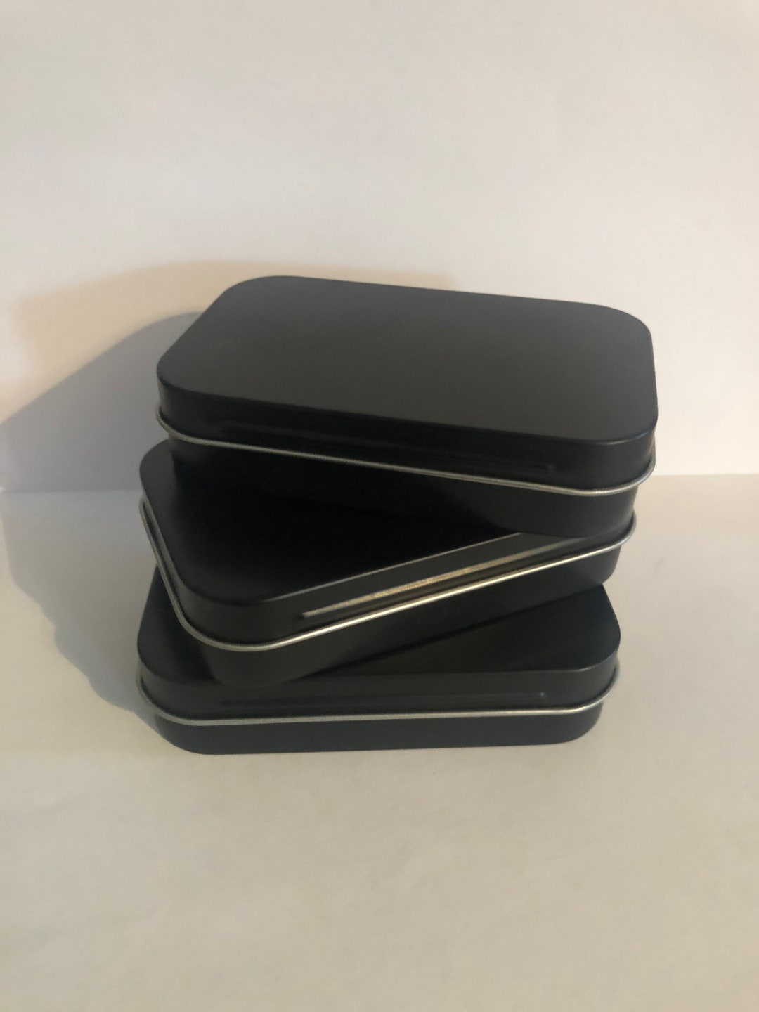 3 Pack Metal Tins Blank Altoid Tins, Hinged Lid Tin Boxes for Wedding ...