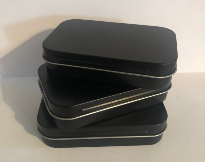 3 Pack Metal Tins Blank Altoid Tins, Hinged Lid Tin Boxes for Wedding ...