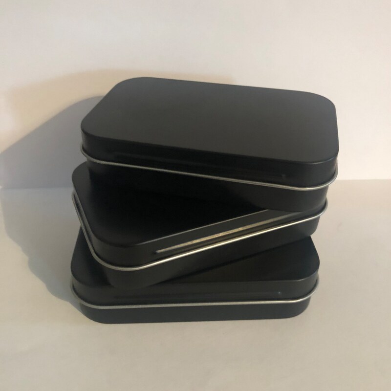 Black Metal Tin - Etsy
