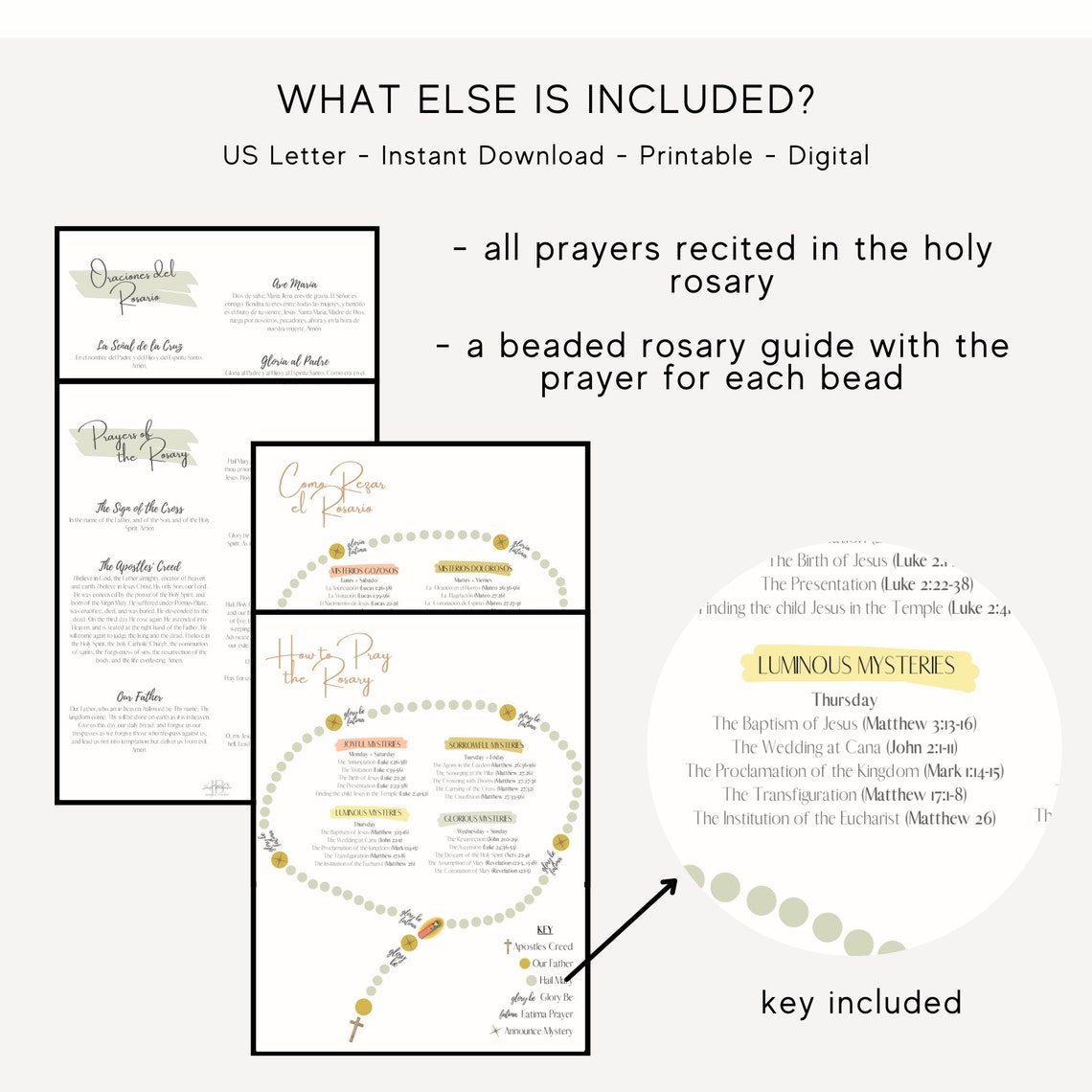 How to Pray the Rosary Guide (digital Download) - Etsy
