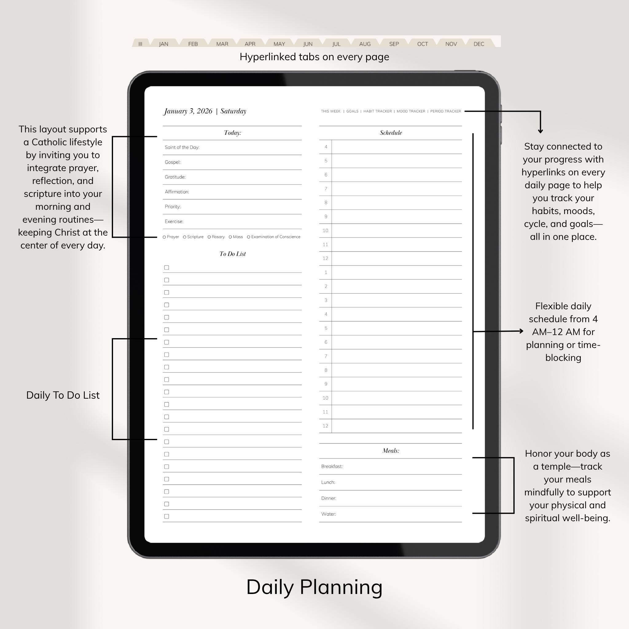 2026 Catholic Digital Planner, Liturgical Planner, Goodnotes - Etsy