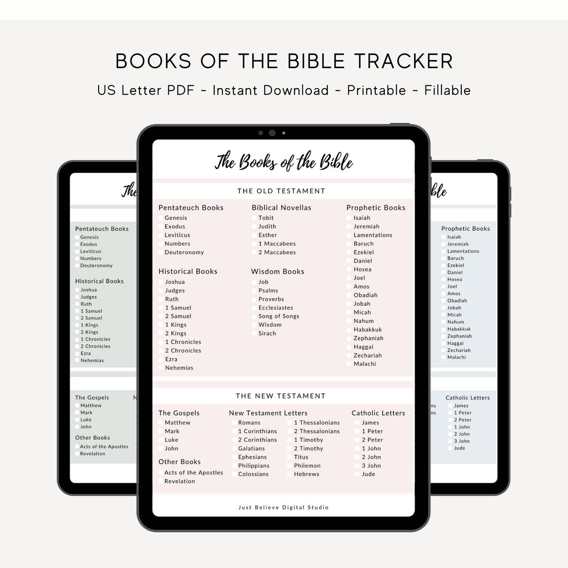 Catholic Bible Books, Books of the Bible for Goodnotes or Print - Etsy