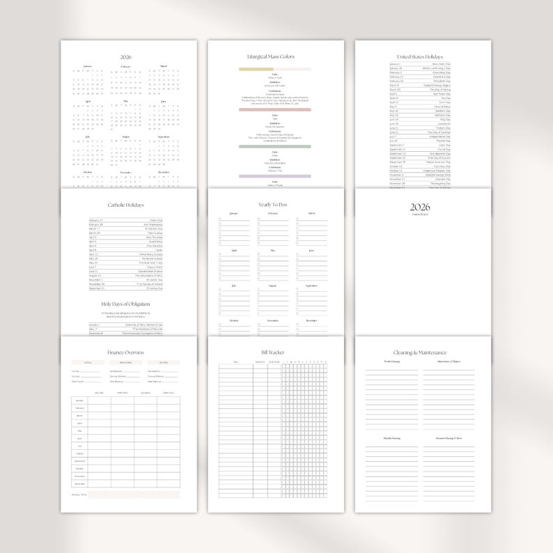 2026 Catholic Digital Planner, Liturgical Planner, Goodnotes - Etsy