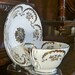 Elegant Stanley Bone China Teacup and Saucer Set, Gold Floral Scrolling ...
