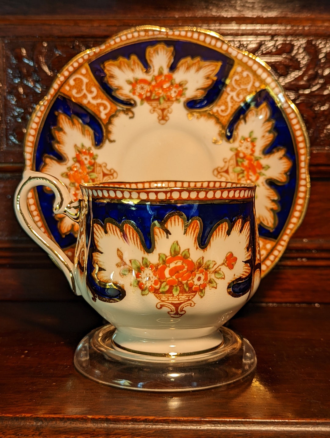 Royal Albert Crown China "royalty" Teacup and Saucer, Vintage, Hand ...