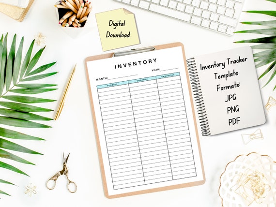 Inventory Tracker Template Printable Digital Download Small | Etsy