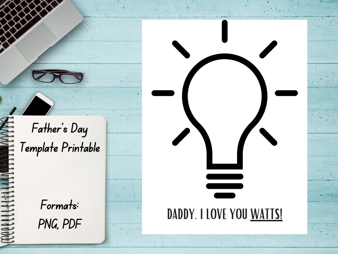 Fathers Day Handprint Project Template for Childcare, Daycare ...